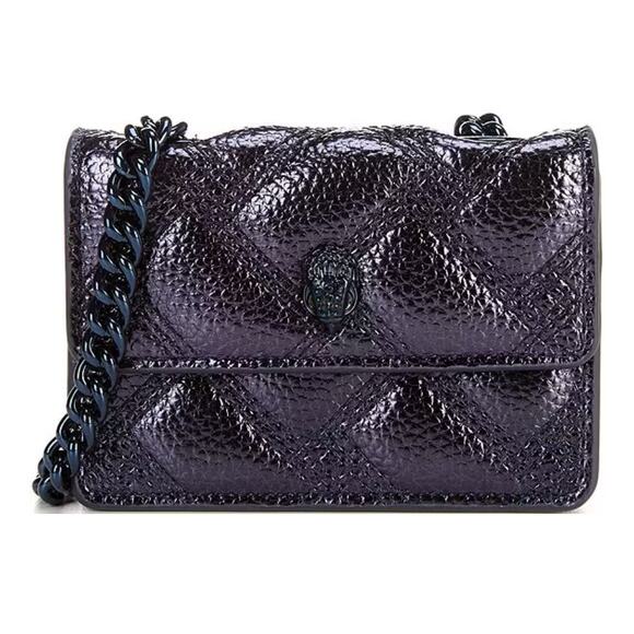 Kurt Geiger | Bags | Micro Kensington Dark Purple Drench Crossbody Bag ...